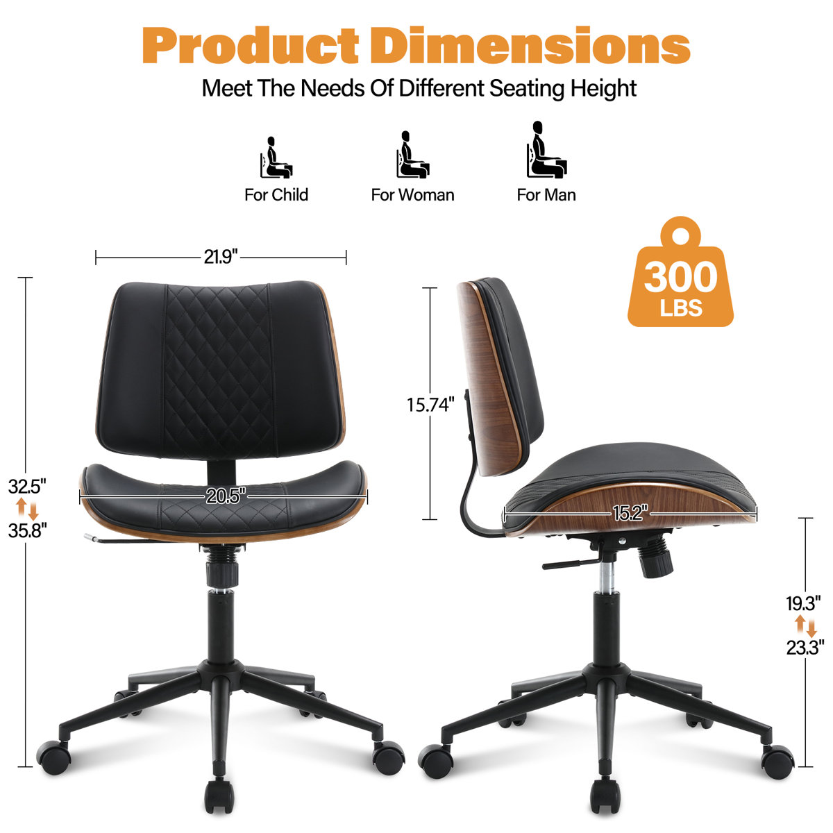 George Oliver Ergonomic Adjustable Height Task Chair & Reviews | Wayfair
